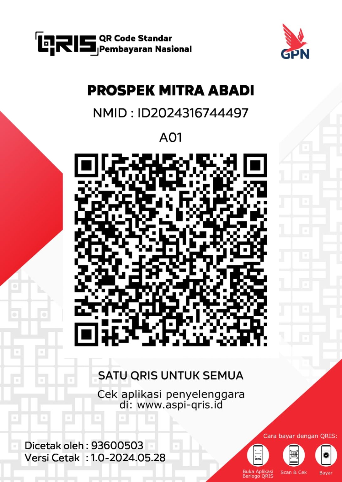 Bagaimana Cara Download Template Gambar “QRIS Static” pada Akun yang telah Sukses Pengajuan? - FAQ